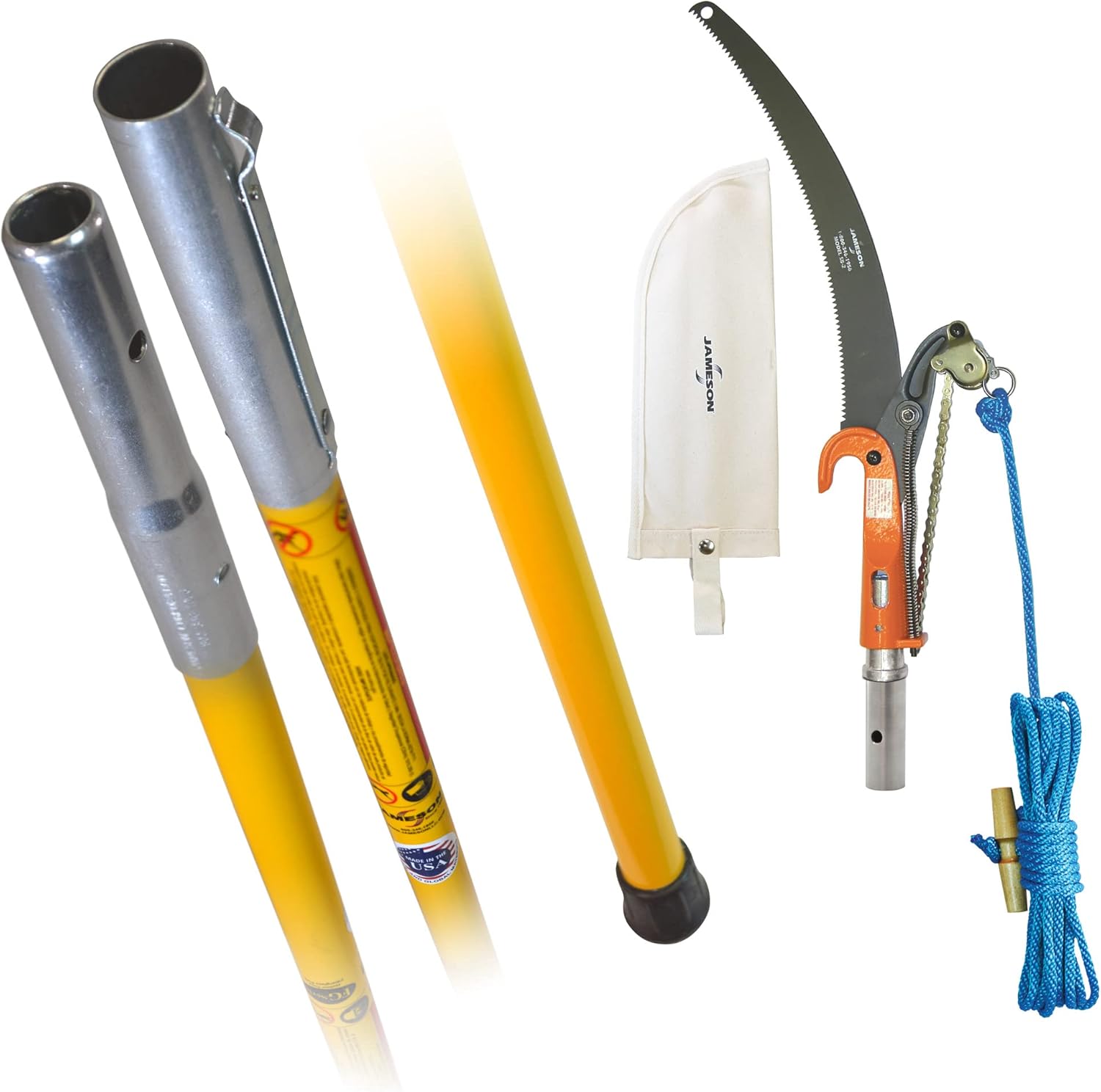Jameson FG-11K FG-Series Manual Pole Saw and Tree Pruner Kit with Three ...