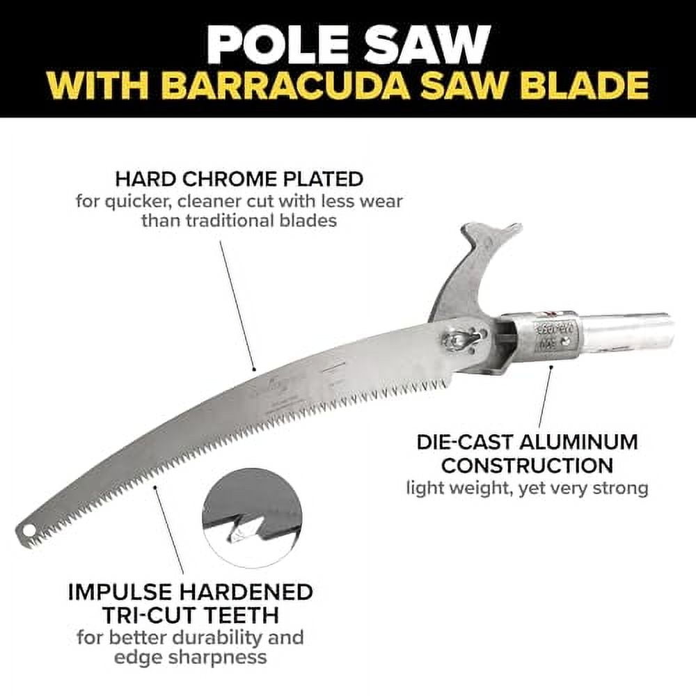Jameson PS-3FPS1 Tri-Cut Pole Saw Head Kit, 13-Inch Barracuda Blade ...