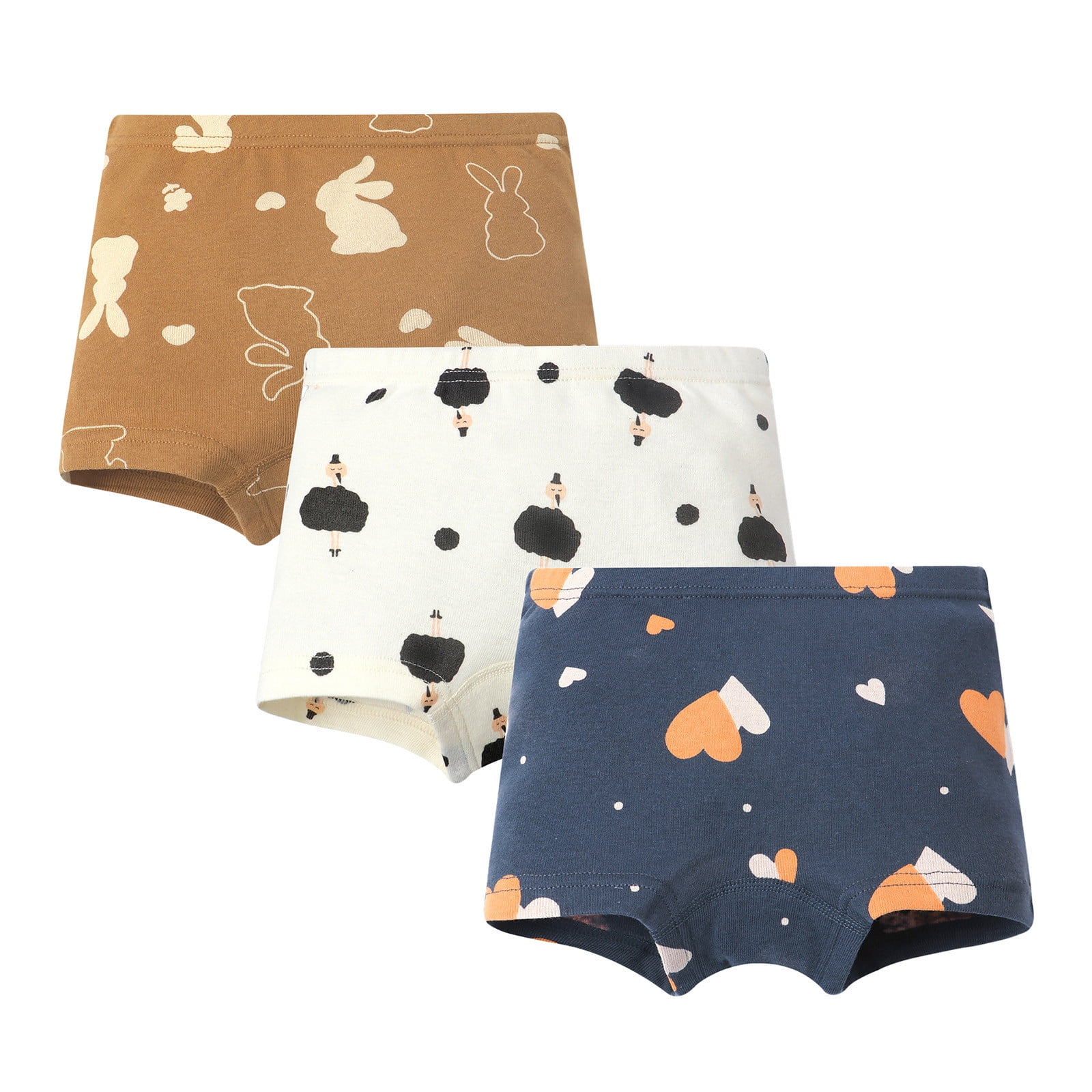 Jamicy Comfy Panties for Girls for 2-10 Years 3pc Boxers Panties for ...