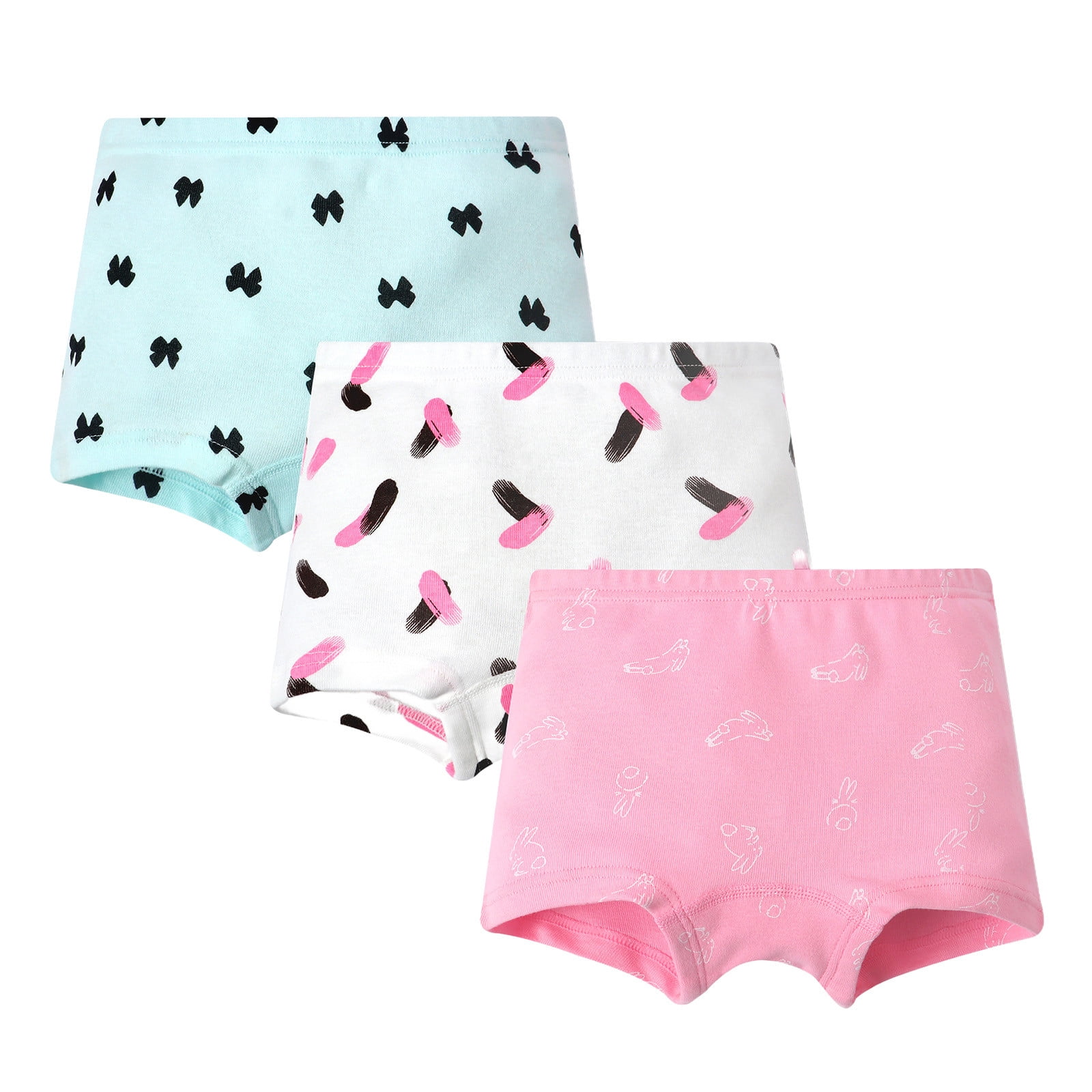 Jamicy Girls Underpanties for 2-10 Years 3pc Boxers Panties for Little ...