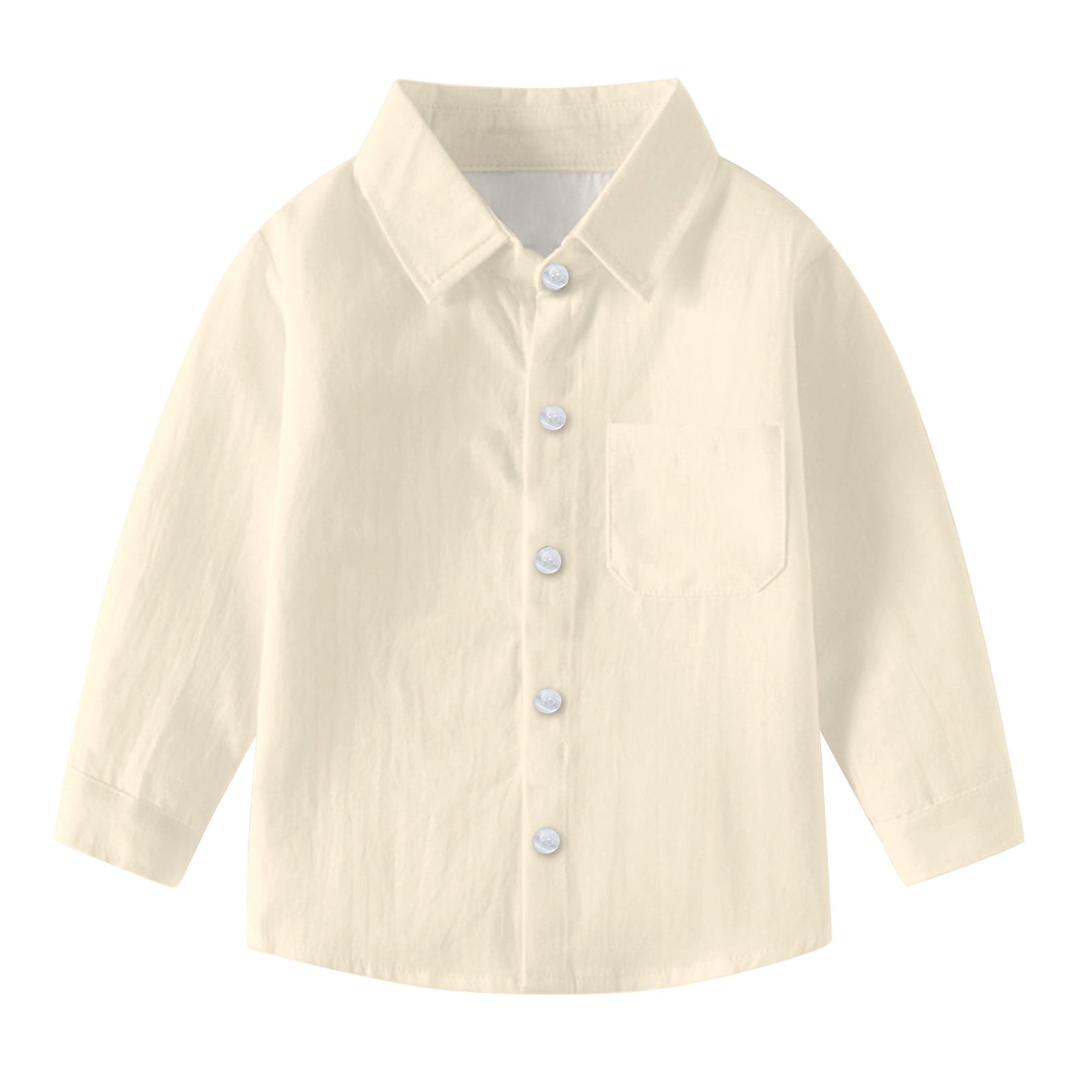 Jamicy Kids Button Up Shirts Long Sleeve Little Big Boys Long Sleeve ...