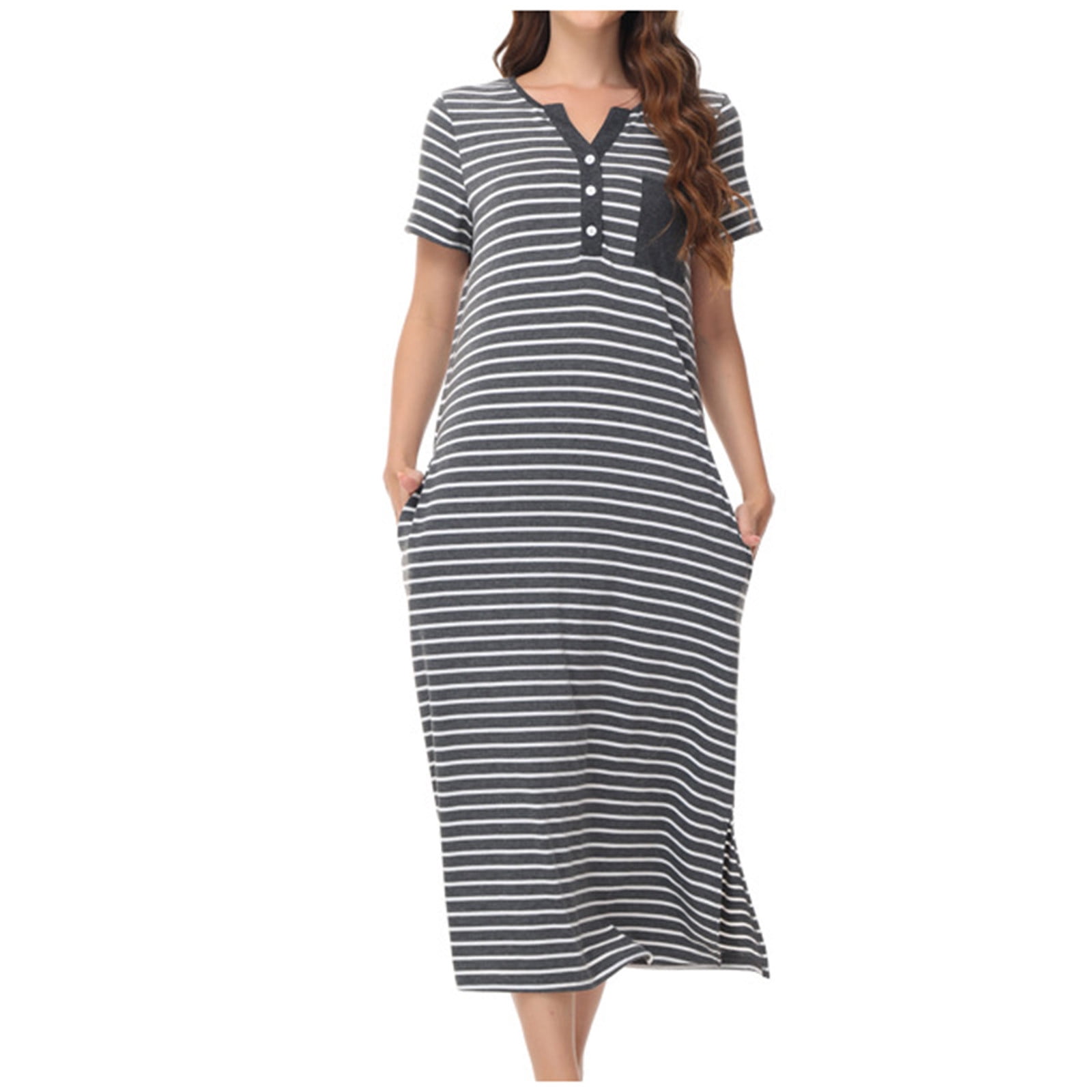 Jamicy Loungewear Dresses for Women Women's Summer Comfortable Crewneck ...