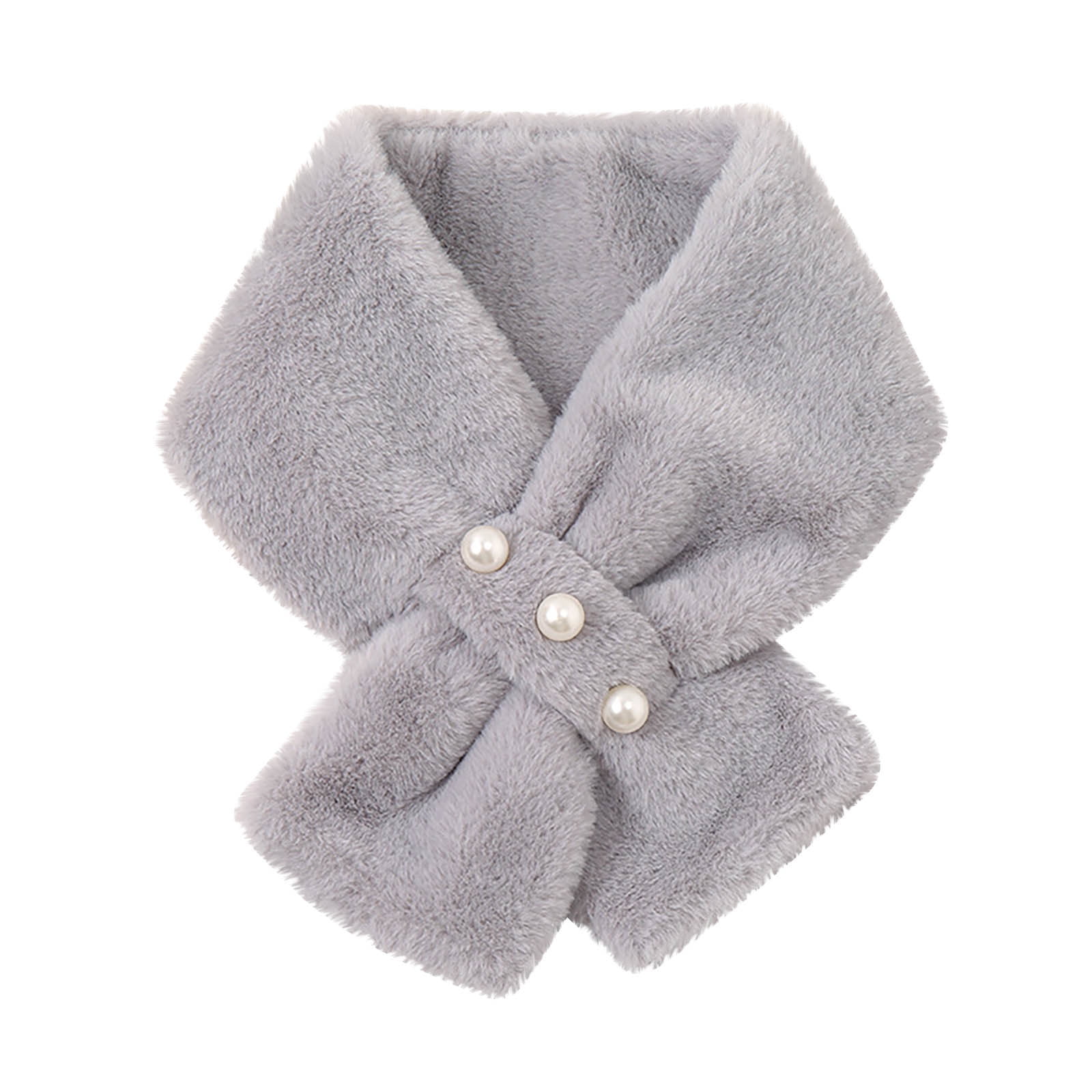 Jamicy Scarves for Women Lightweight Christmas Present Faux Fur Collar ...