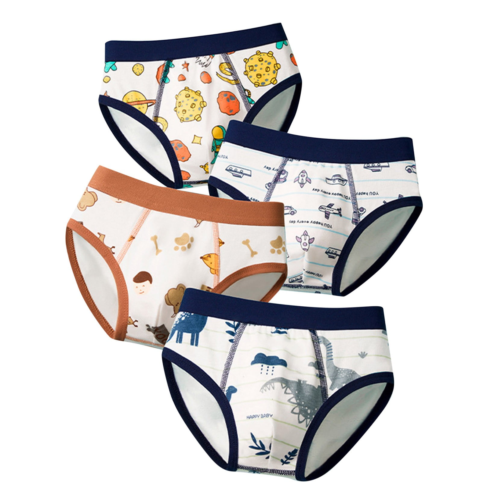 Jamicy Underwear Panties Briefs for Boys for 3-9 Years Little Boys ...