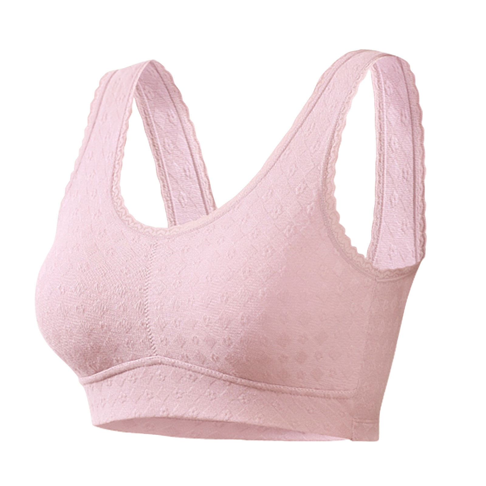 Jamicy Women Bras Pullover Wireless Comfortable Ice Silk Push-Up ...