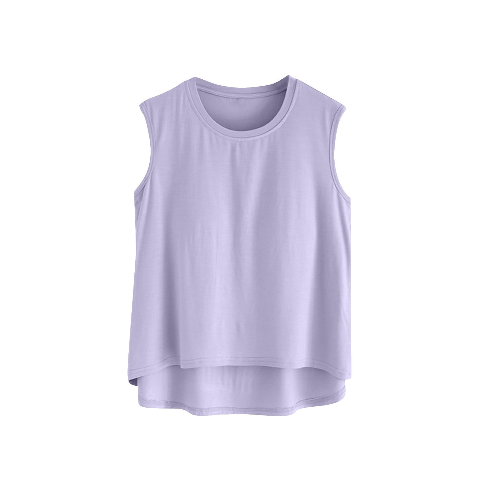 Jamicy Women's Pajama Top with Shelf Bra Sleeveless Summer Pajama Top ...