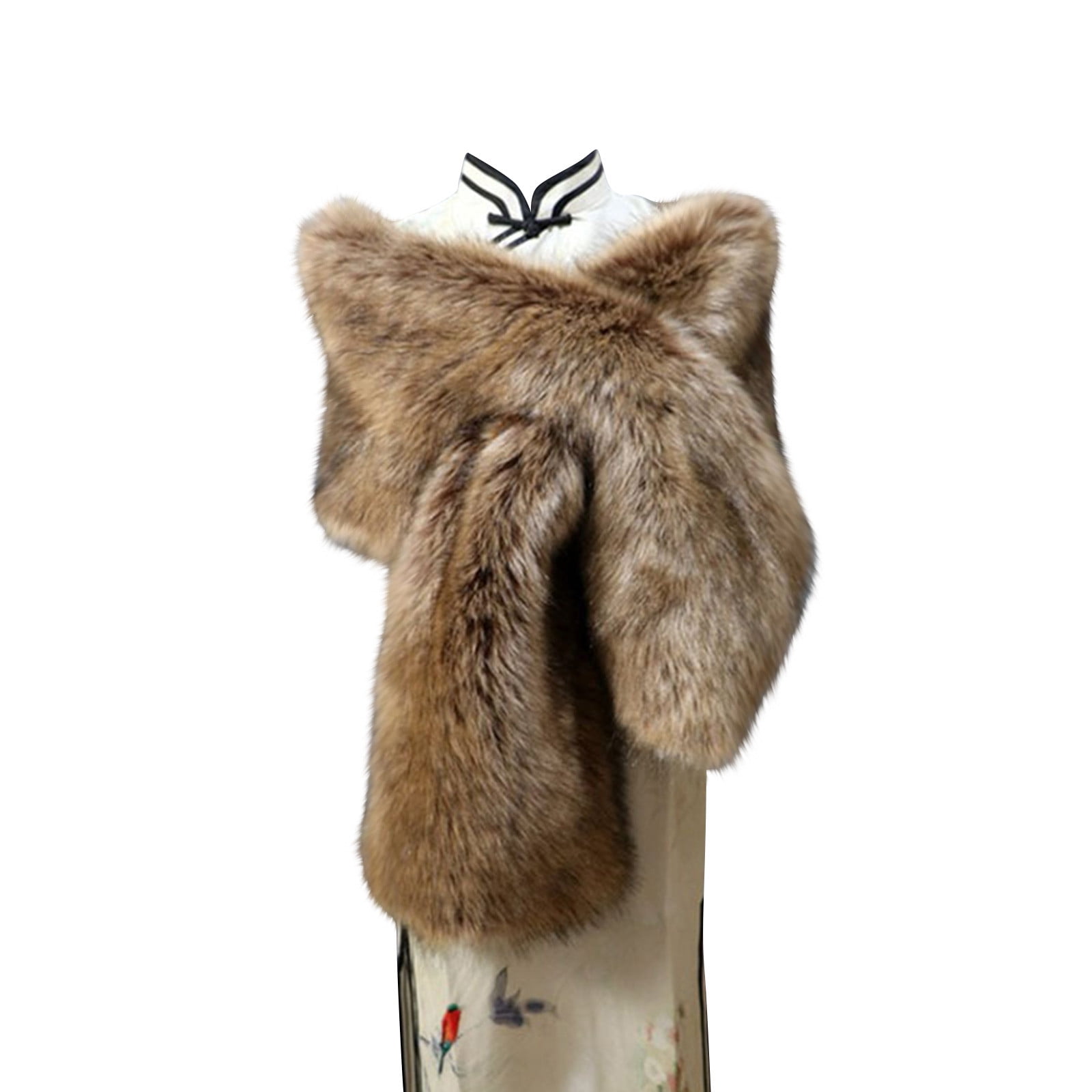 Jamicy Women's Scarves & Wraps Clearance Oversized Faux Fur Shawls Long ...