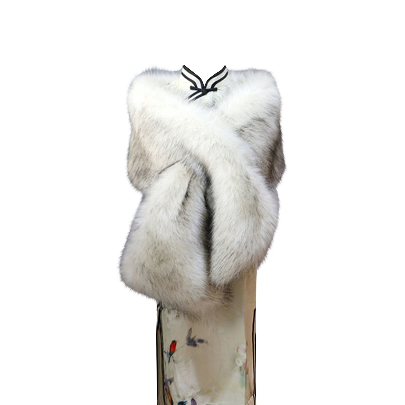 Jamicy Women's Scarves & Wraps Clearance Oversized Faux Fur Shawls Long ...