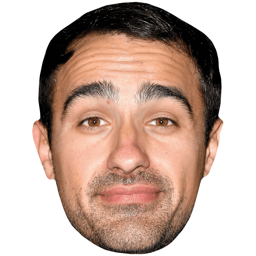 Jamie Demetriou (Beard) Celebrity Mask, Flat Card Face, Fancy Dress ...