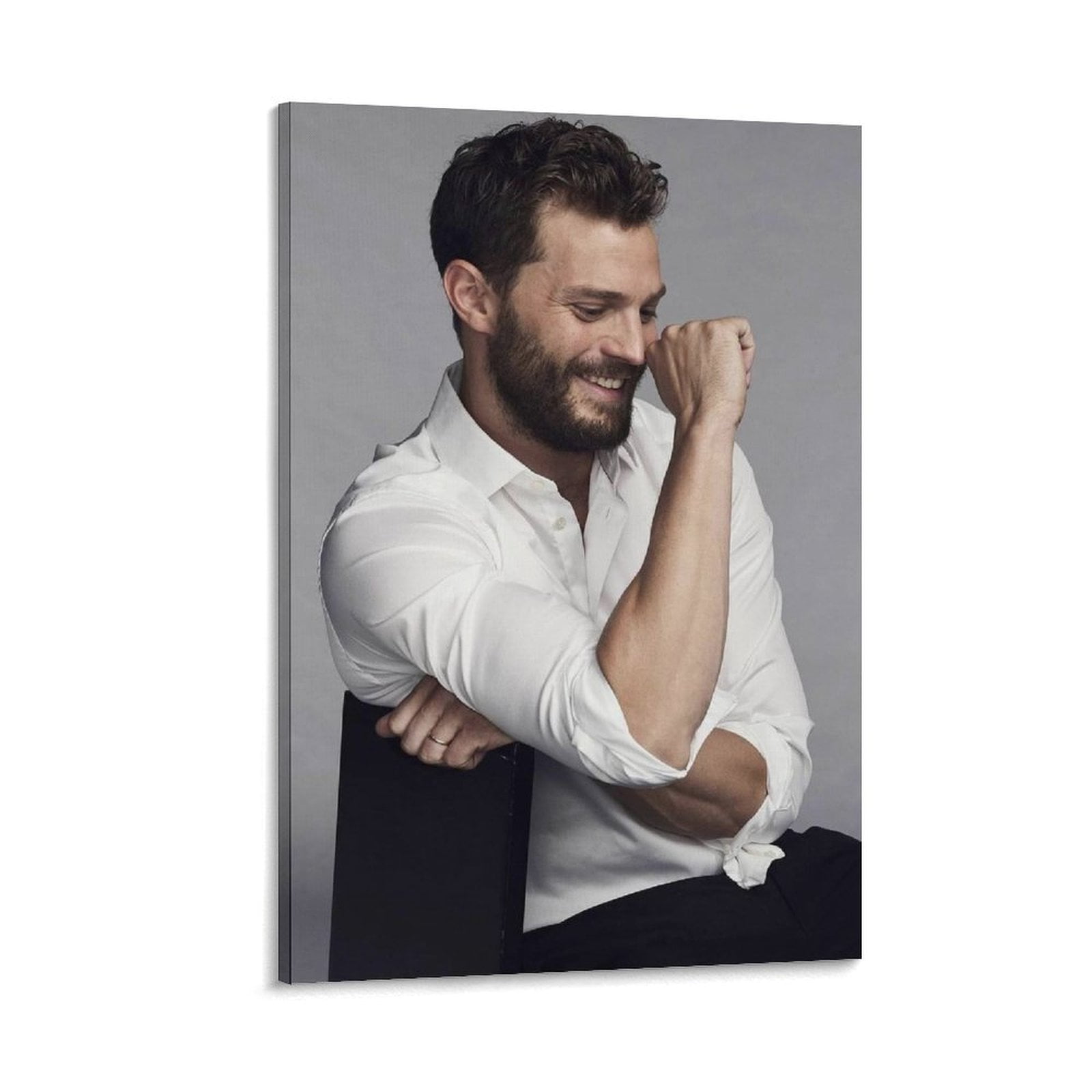 Jamie Dornan Model Ireland Actor Poster Painting On Canvas Wall Art ...