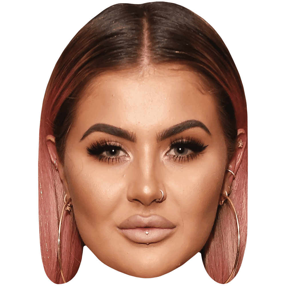 Jamie Genevieve (Pink Hair) Celebrity Mask, Flat Card Face, Fancy Dress ...