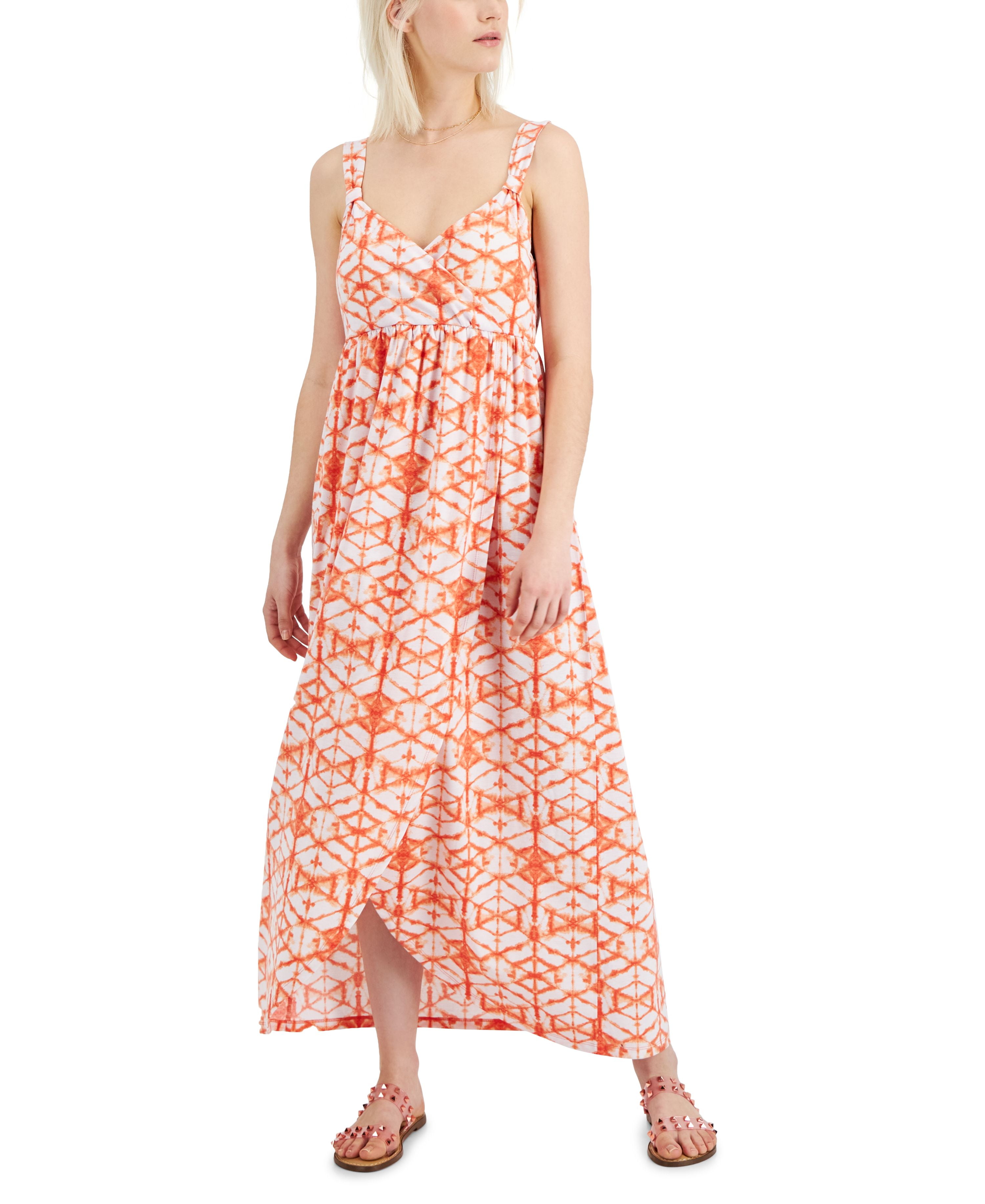 Jamie Layla Petite Printed Faux Wrap Maxi Dress Porcelain Rose PXL ...