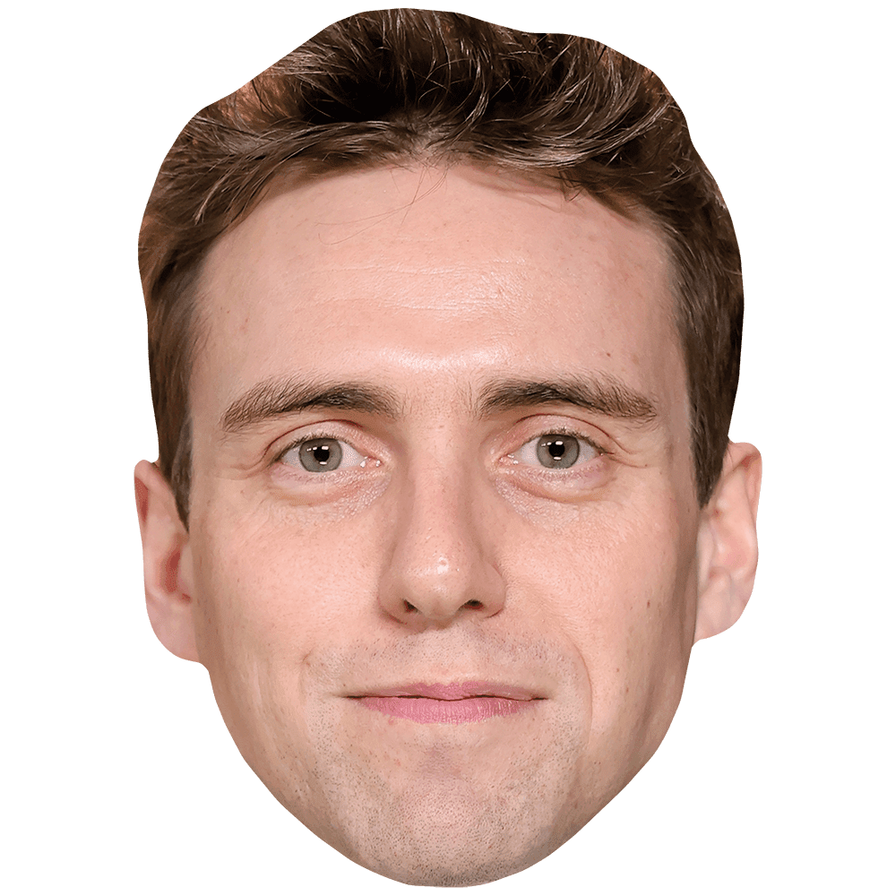 Jamie Muscato (Stubble) Celebrity Mask, Flat Card Face, Fancy Dress ...