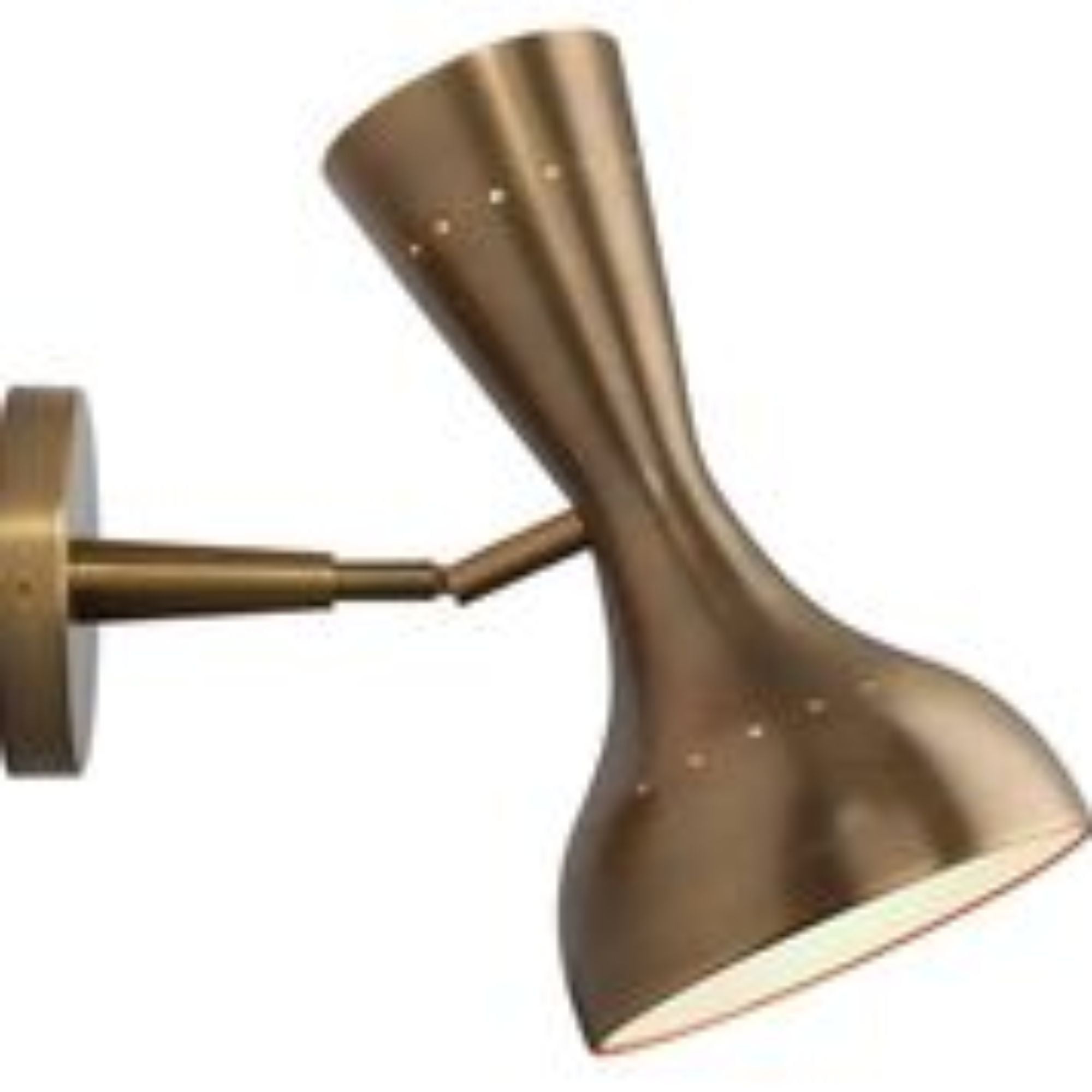 Jamie Young Co Pisa Modern Steel Metal Wall Sconce in Antique Brass ...