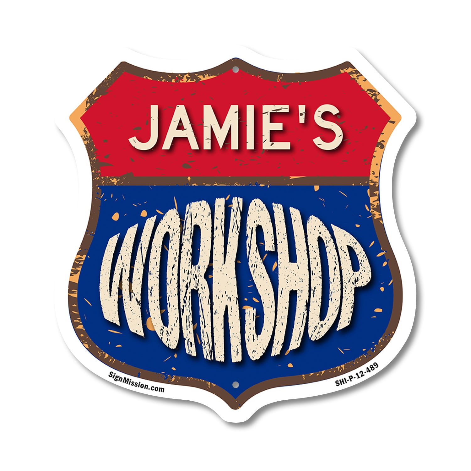 Jamie's Workshop 12 inch X 12 inch Shield Shaped Commercial Grade ...