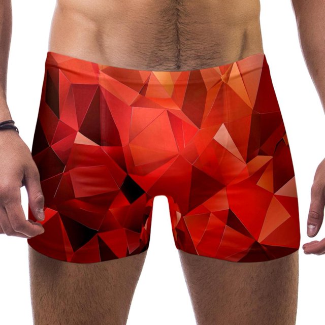 Jammers For Men Mens Athletic Swimwear Briefs Modern Geometric