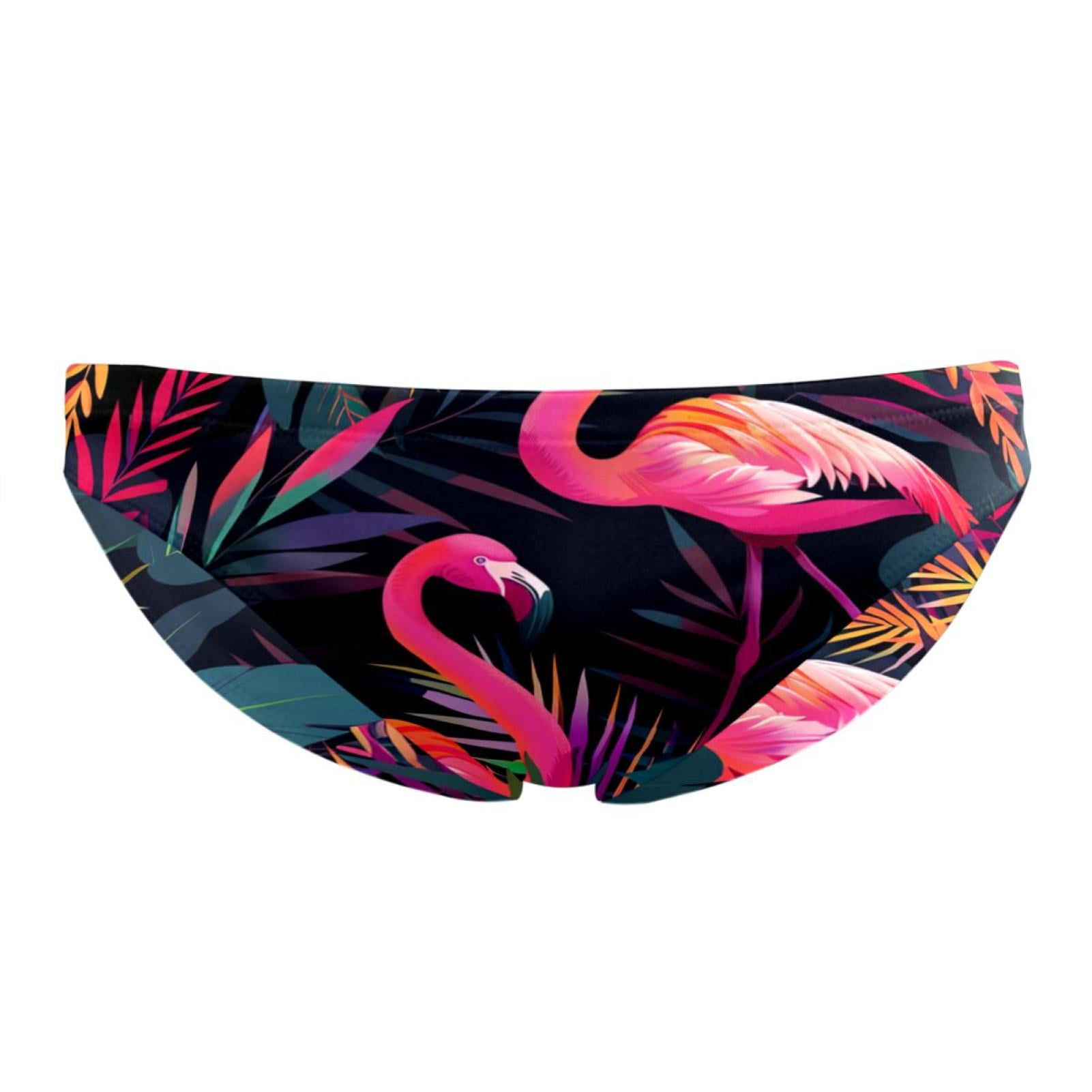 Jammers for Men, Men's Athletic Swimwear Briefs, Modern Tropical Plants ...