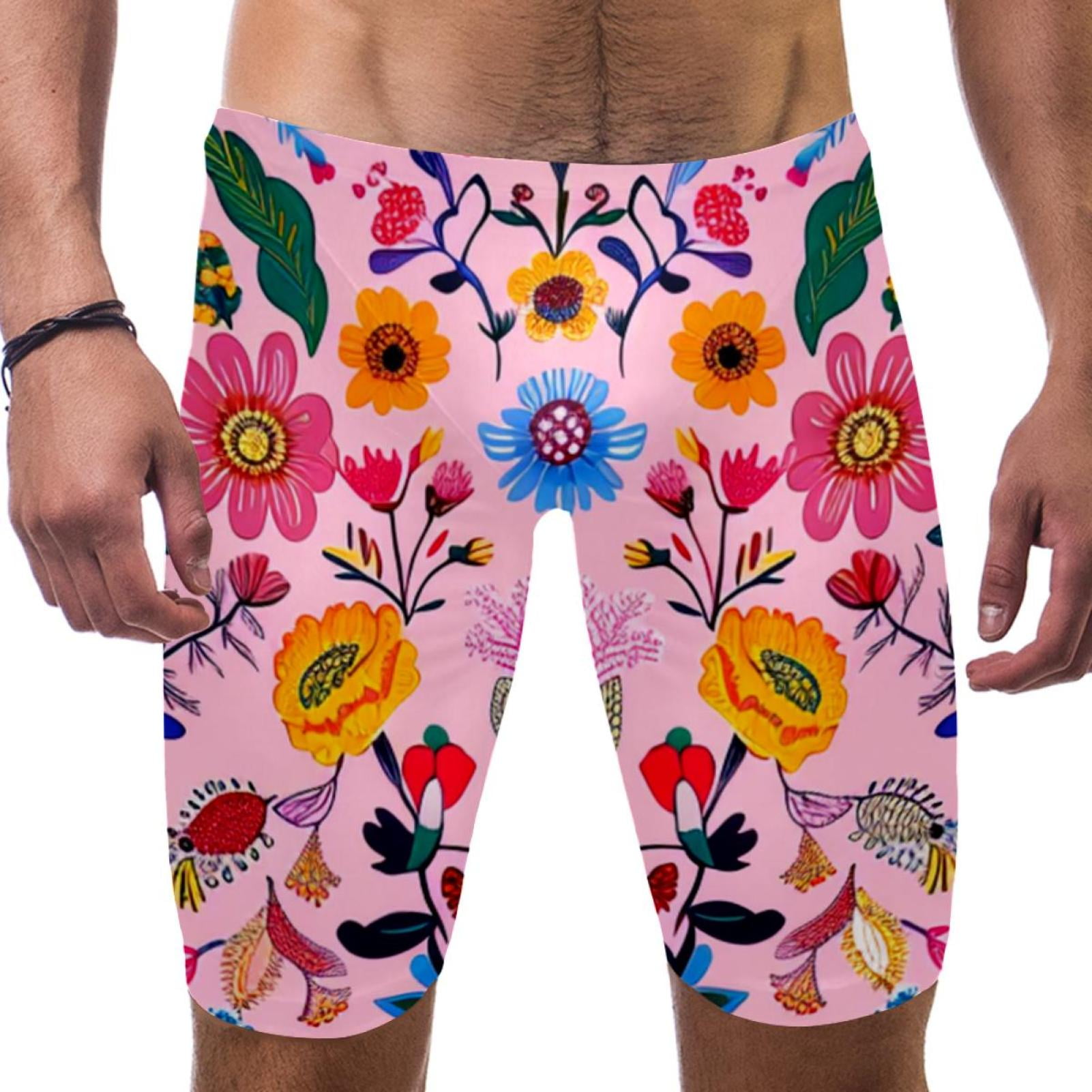 Jammers For Men Mens Swim Briefs Pastorable Flower Cartoon Floral