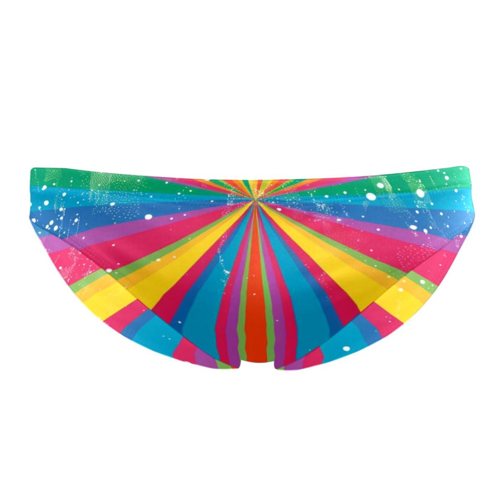 Jammers for Men, Men's Swimwear, Rainbow Lines Modern Art - Walmart.com