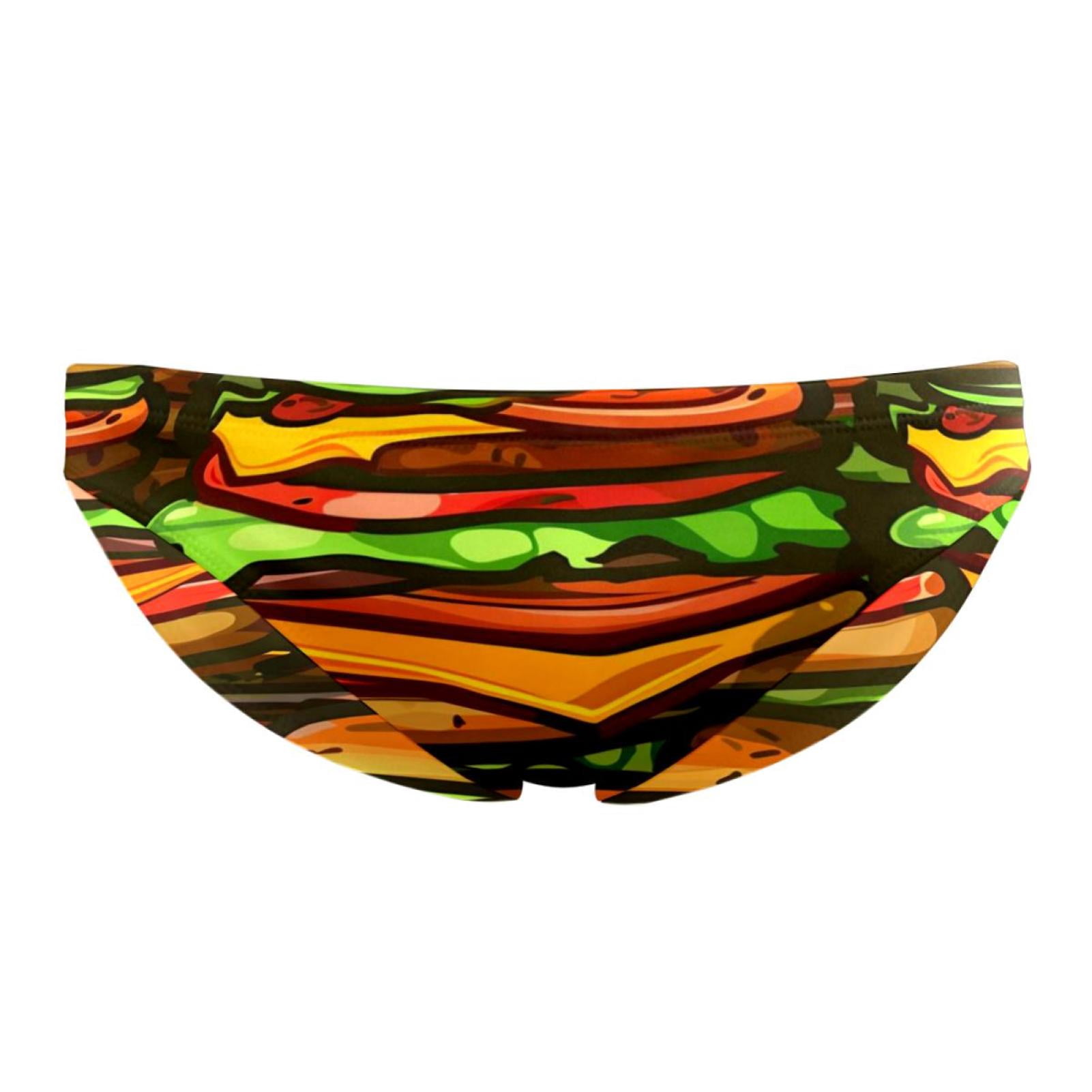 Jammers for Men, Mens Swim Jammers, Cartoon Food Hamburger - Walmart.com
