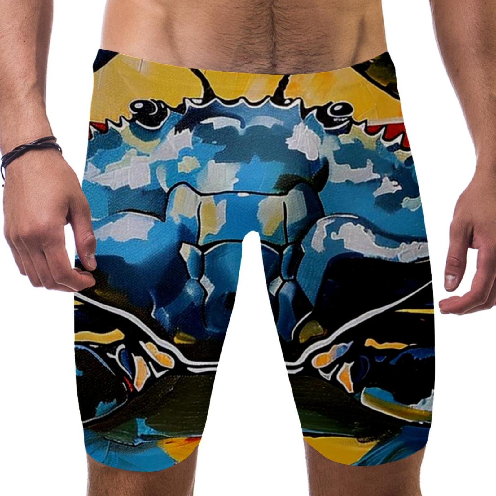 Jammers for Men, Swim Briefs for Men, Cartoon Blue Crab - Walmart.com