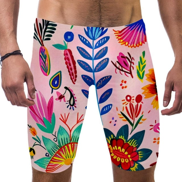 Jammers For Men Swim Briefs For Men Pastorable Flower Cartoon Floral