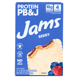 Jams Berry Protein PB&J Frozen Sandwiches, 10g Protein, 4 Count, 9.7 Oz ...