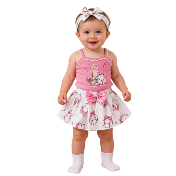 Jamsmile Newborn Girls Outfits Sets Summer Birthday Party 1st Suits ...