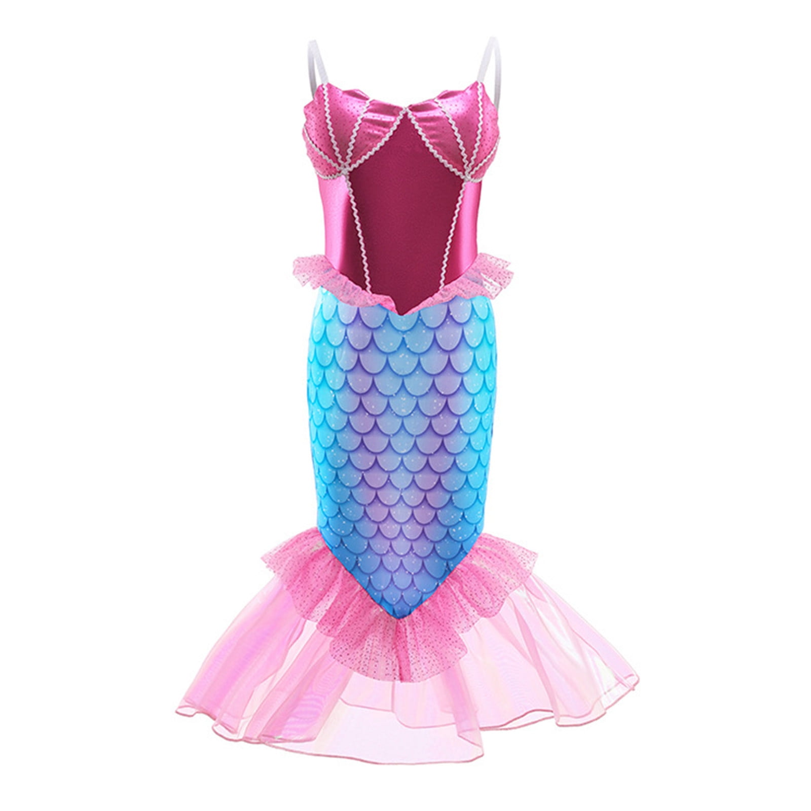 Jamsmile Toddler Girls Dress Sleeveless Fish scales Print Party Dance ...