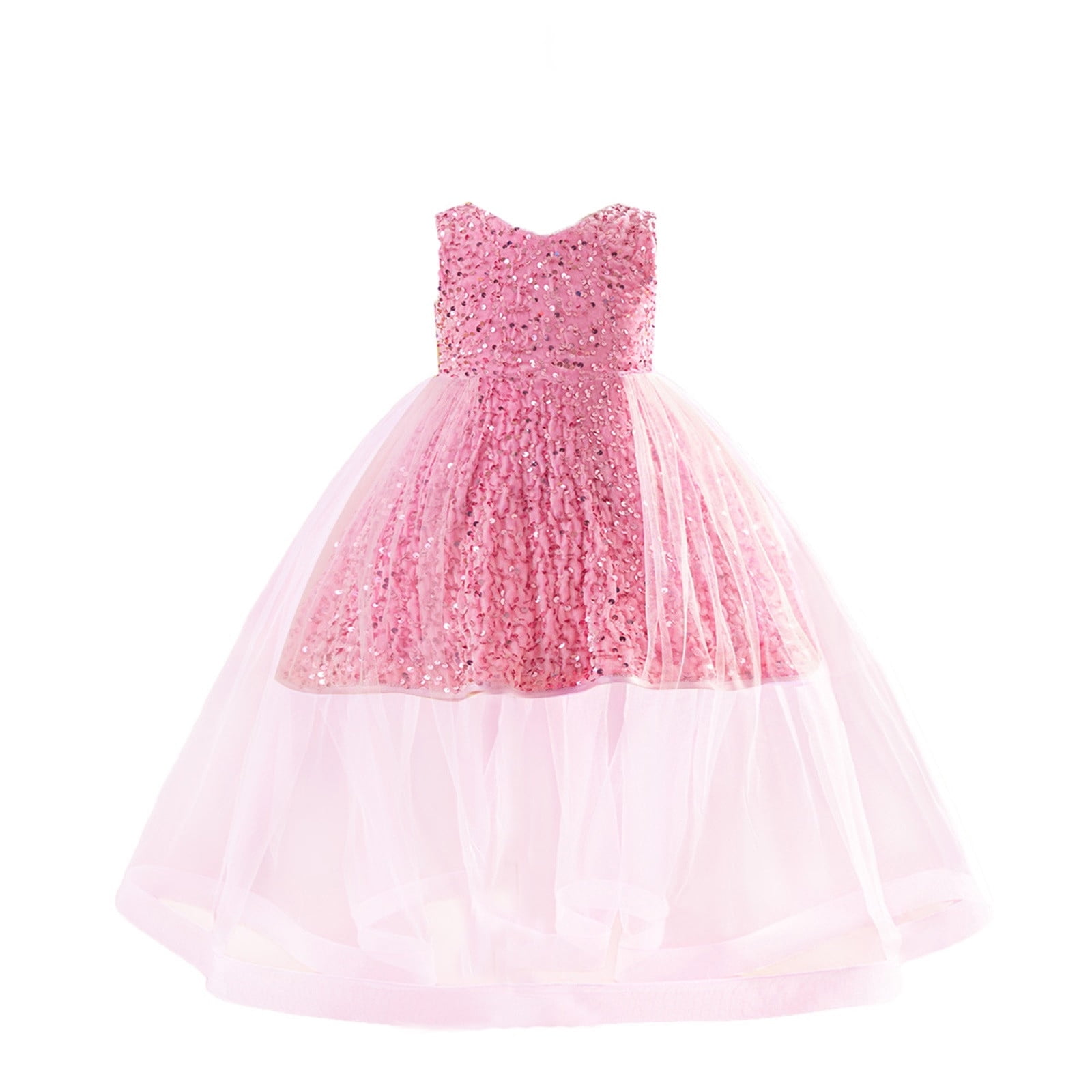 Jamsmile Toddler Girls Dress Summer sequin Ruffles Sleeveless Lace ...