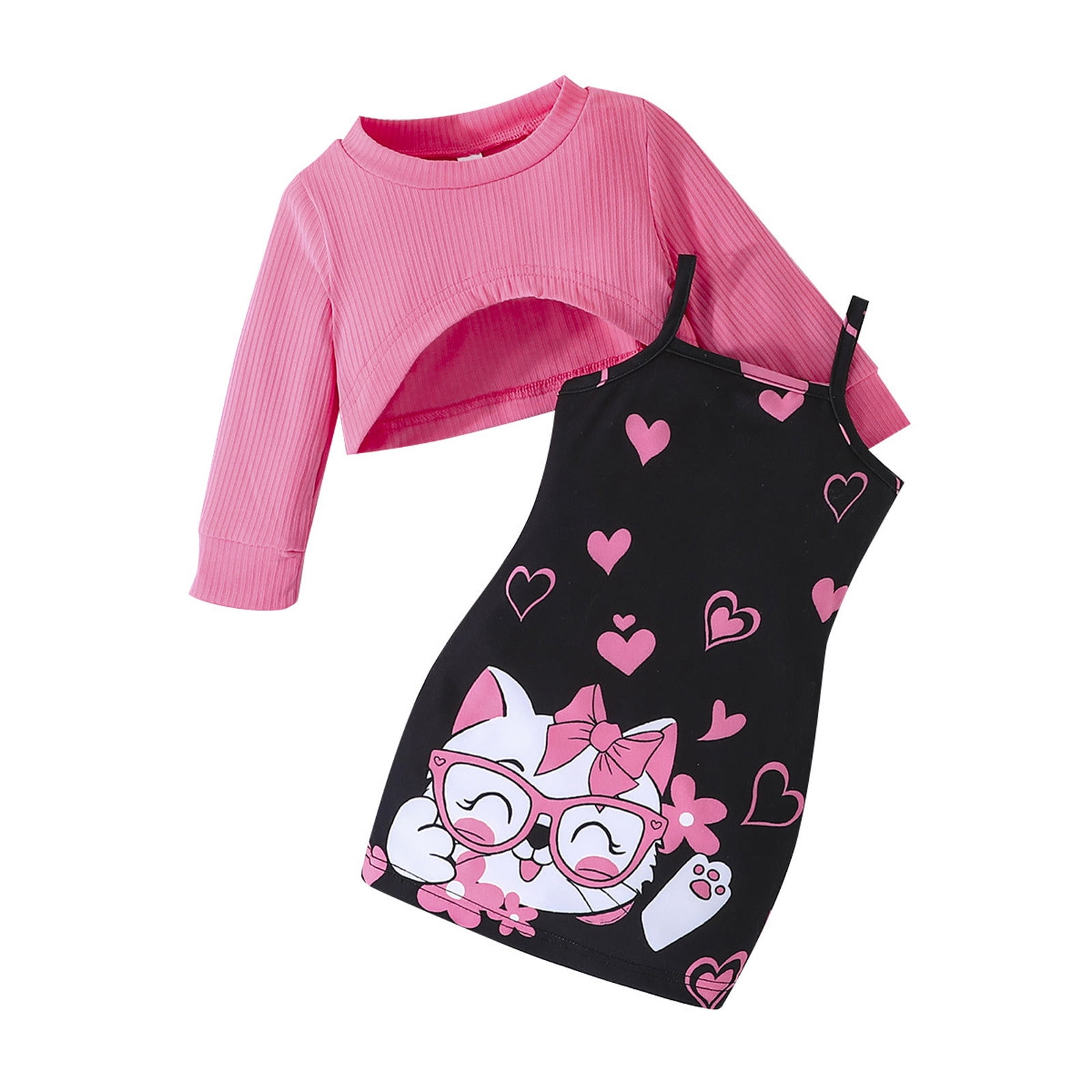 Jamsmile Toddler Girls Outfits Sets Children Spring Casual Cute Dress ...