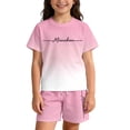 Jamsmile Toddler Girls Outfits Sets Girls Summer City Alphabet Gradient ...