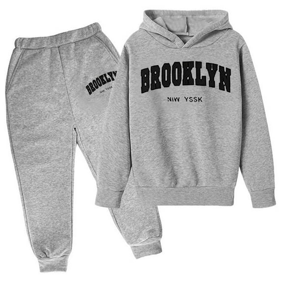 Jamsmile Toddler Girls Outfits Sets Graphic Letters Print Hoodies With ...