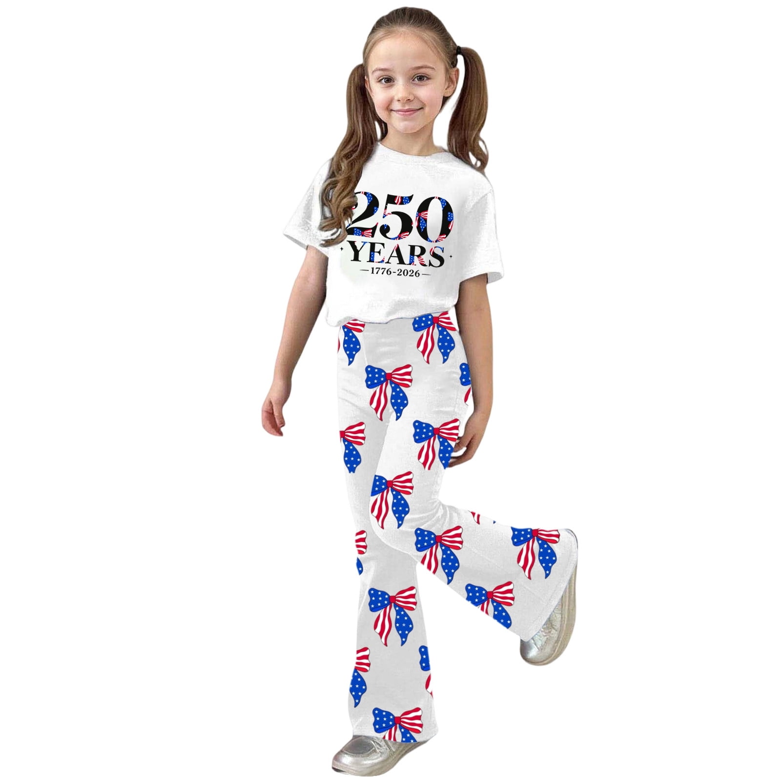 Jamsmile Toddler Girls Outfits Sets Stylish Casual Jumpsuit With Bow ...