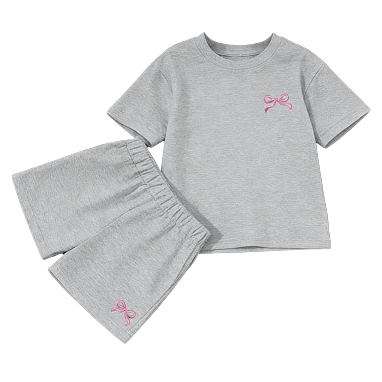 Jamsmile Toddler Girls Outfits Sets Summer Oversized Short Sleeve T ...