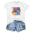 Jamsmile Women Tshirts Summer Casual Graphic Letters Print Short Sleeve ...