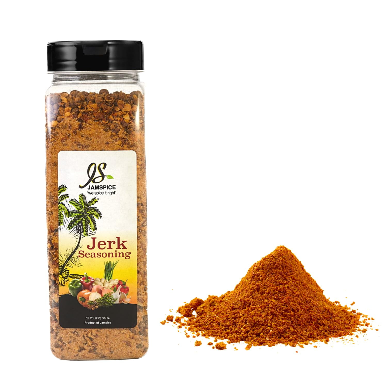 Jamspice Authentic Jamaican Jerk Seasoning, HYZ01 29 oz Dry Rub ...