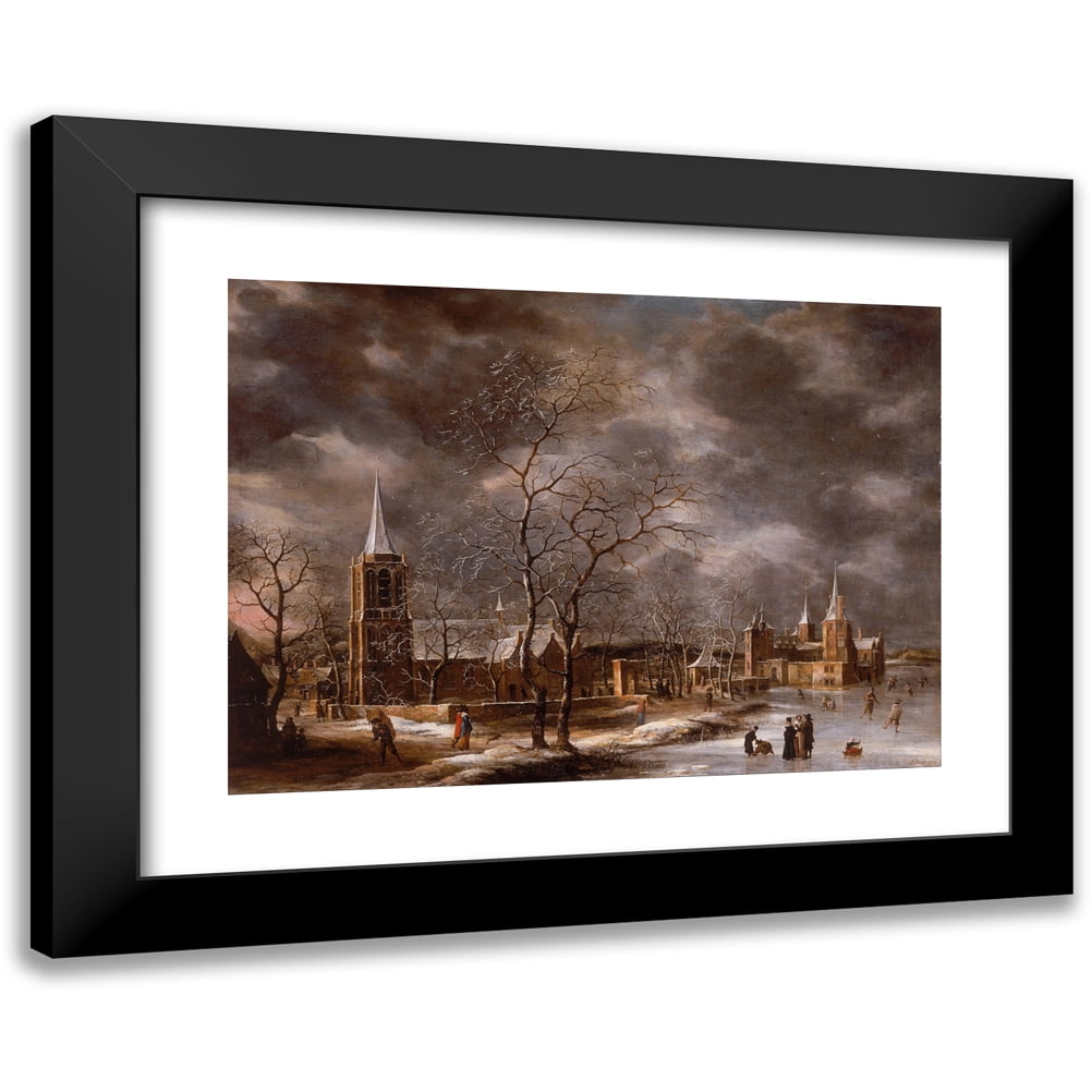 Jan Abrahamsz Beerstraaten 24x18 Black Modern Framed Museum Art Print ...