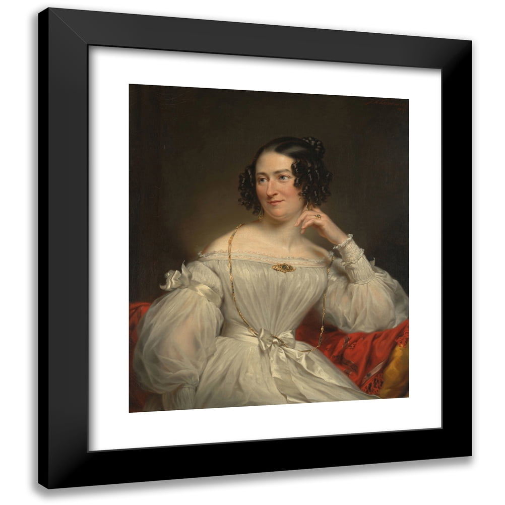 Jan Adam Kruseman 12x14 Black Modern Framed Museum Art Print Titled ...