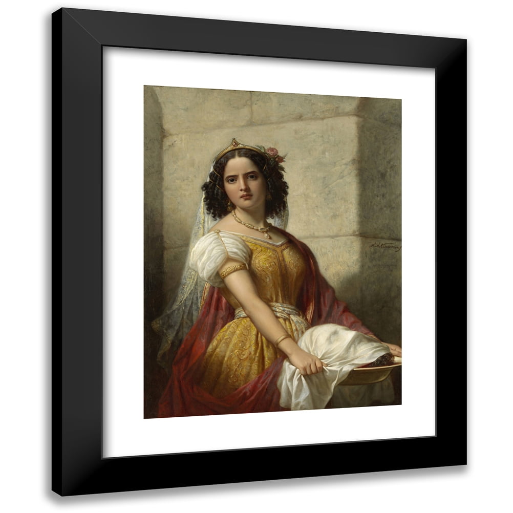 Jan Adam Kruseman 12x14 Black Modern Framed Museum Art Print Titled ...