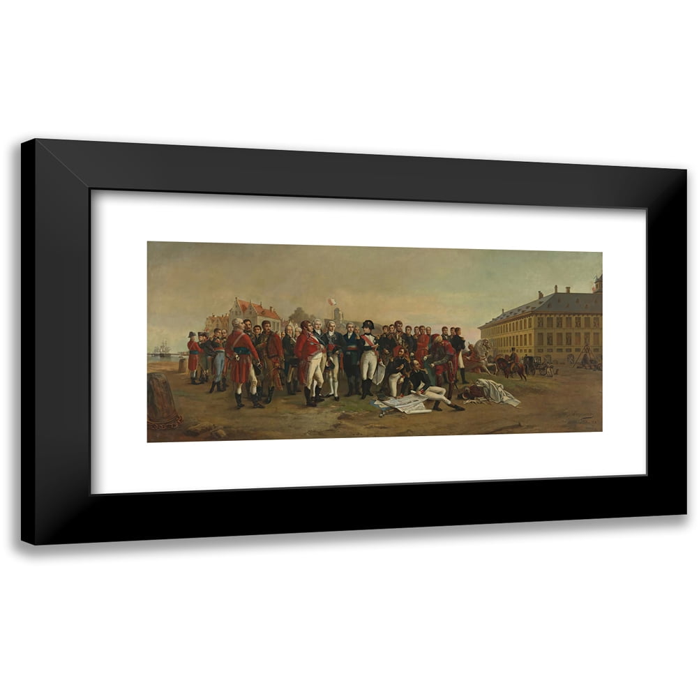 Jan Baptist Huysmans 14x8 Black Modern Framed Museum Art Print Titled ...