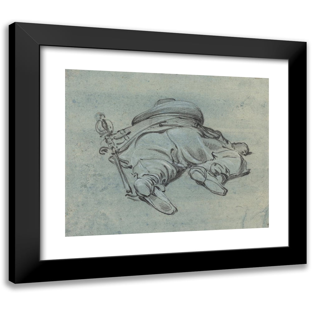 Jan Both 17x15 Black Modern Framed Museum Art Print Titled - A Cavalier ...
