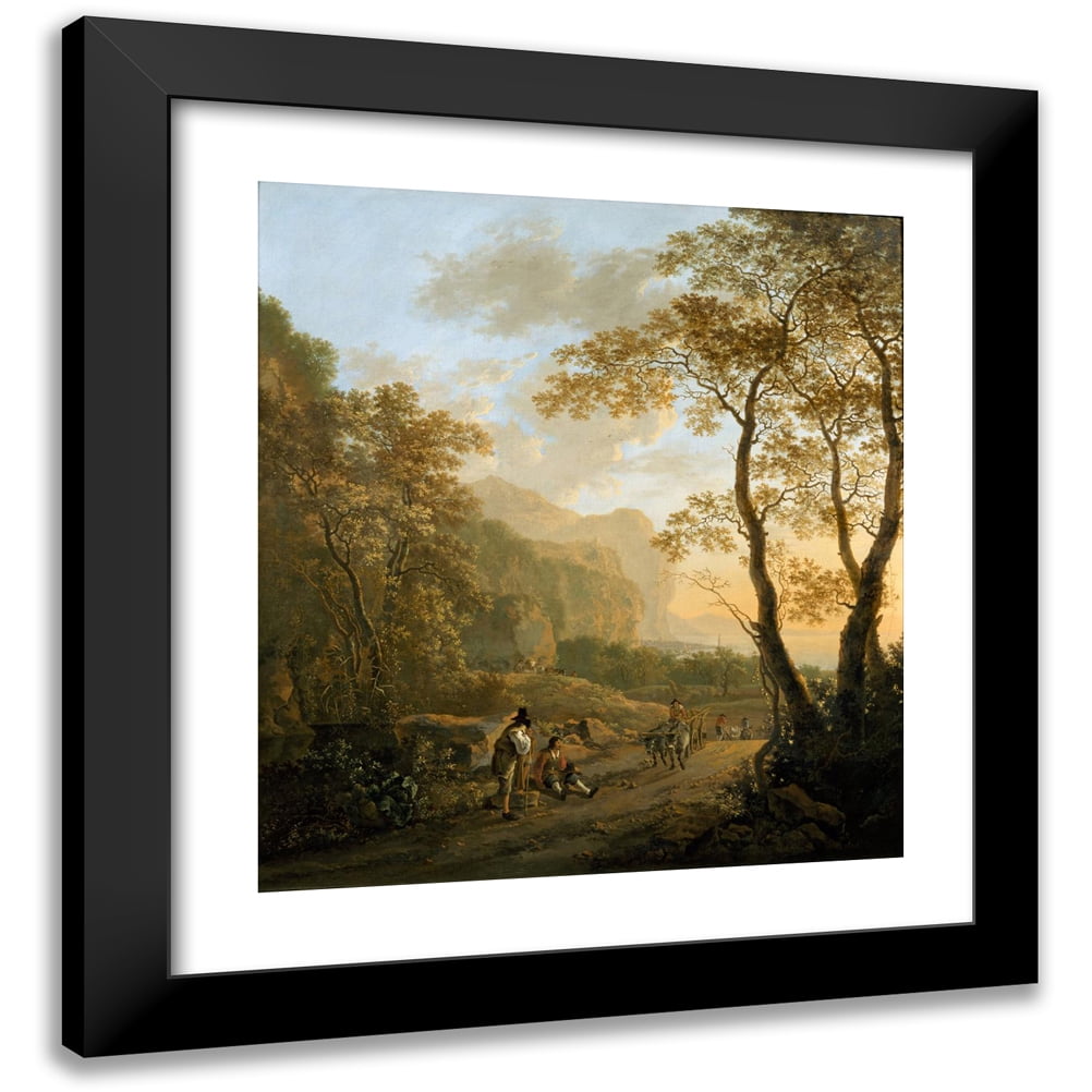 Jan Both 20x22 Black Modern Framed Museum Art Print Titled - Landscape ...