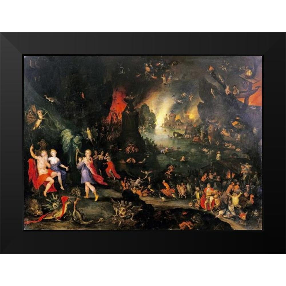Jan Brueghel the Younger 24x19 Black Modern Framed Museum Art Print ...