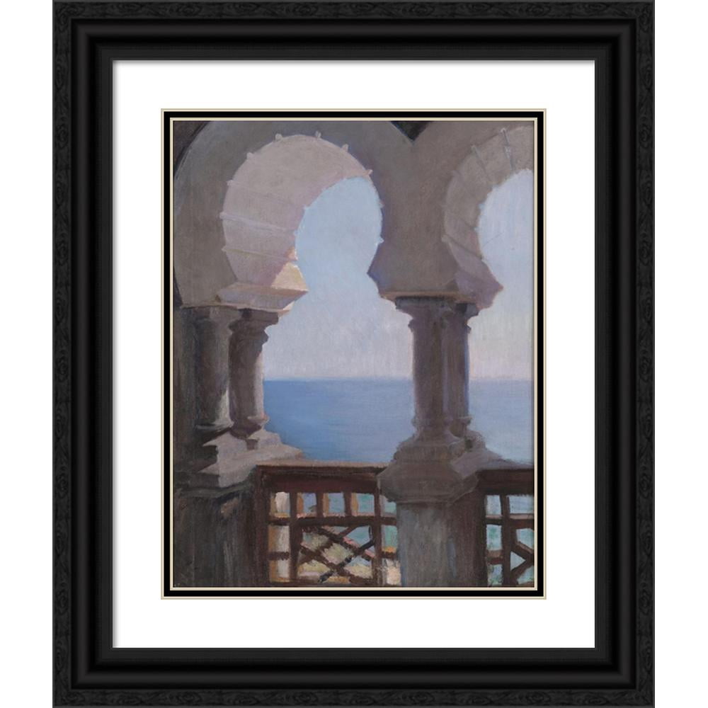 Jan Ciągliński 12x14 Black Ornate Wood Framed Double Matted Museum Art ...