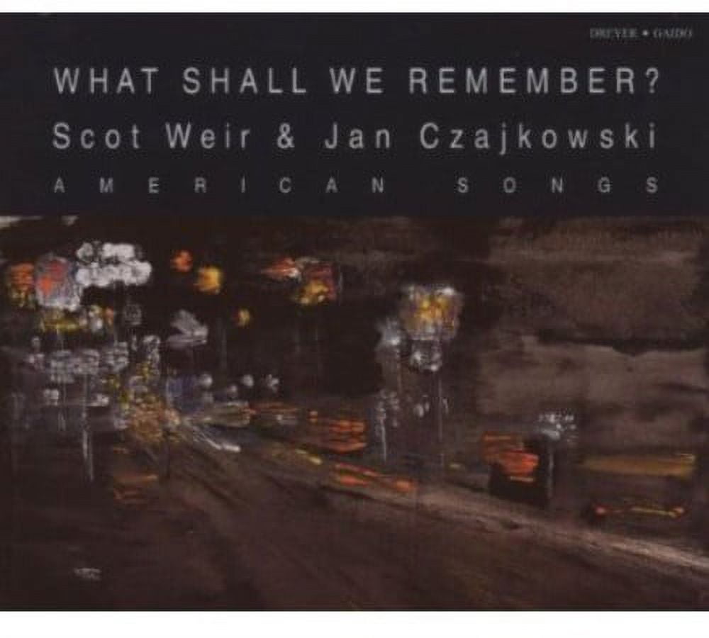 Jan Czajkowski - What Shall We Remember - Music & Performance - CD ...