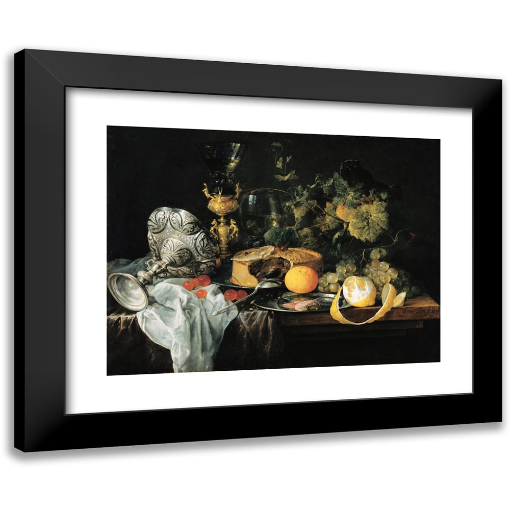 Jan Davidsz de Heem 18x14 Black Modern Framed Museum Art Print Titled ...