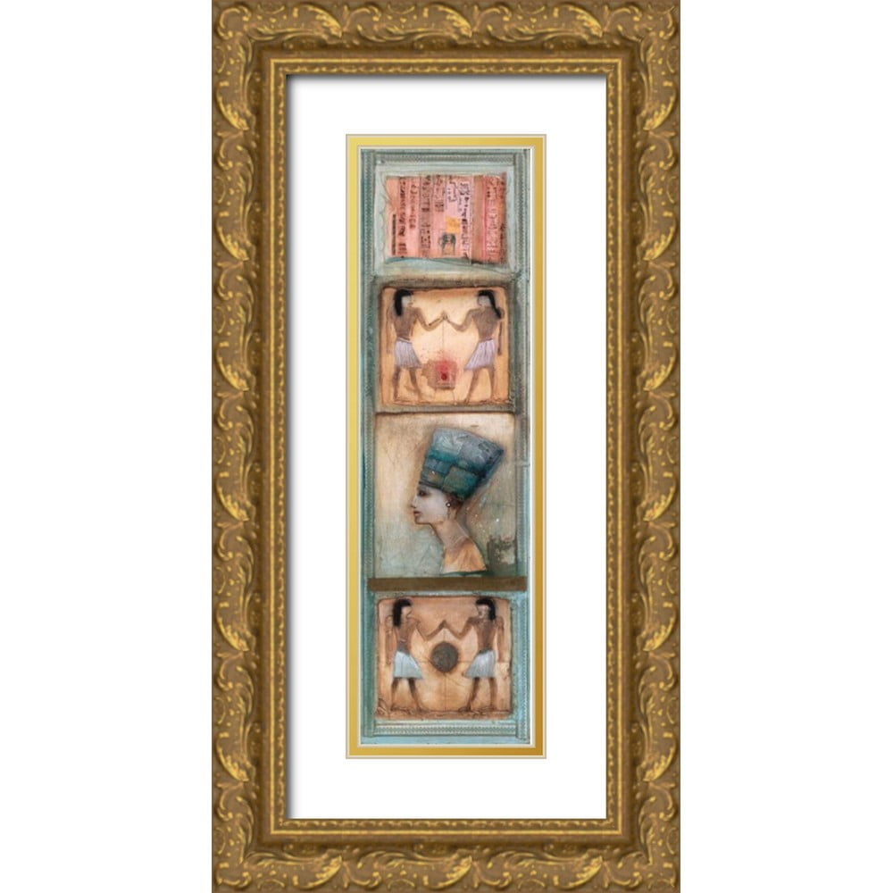 Jan, Eelse Noordhuis 10x24 Gold Ornate Wood Framed with Double Matting ...