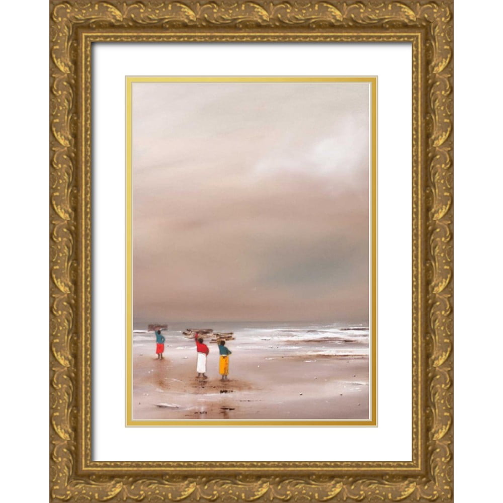 Jan, Eelse Noordhuis 24x32 Gold Ornate Wood Framed with Double Matting ...