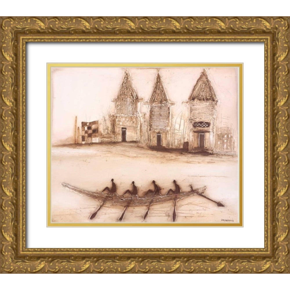 Jan, Eelse Noordhuis 31x26 Gold Ornate Wood Framed with Double Matting ...